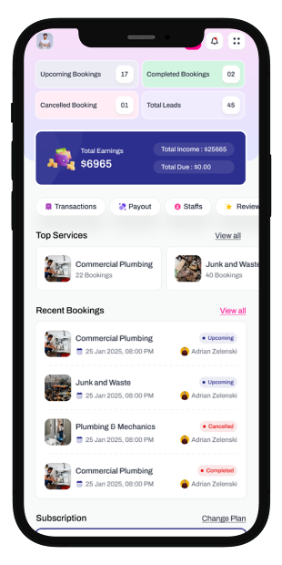 TruelySell - React Native Service Marketplace & Booking Mobile App Addon by dreamstechnologies